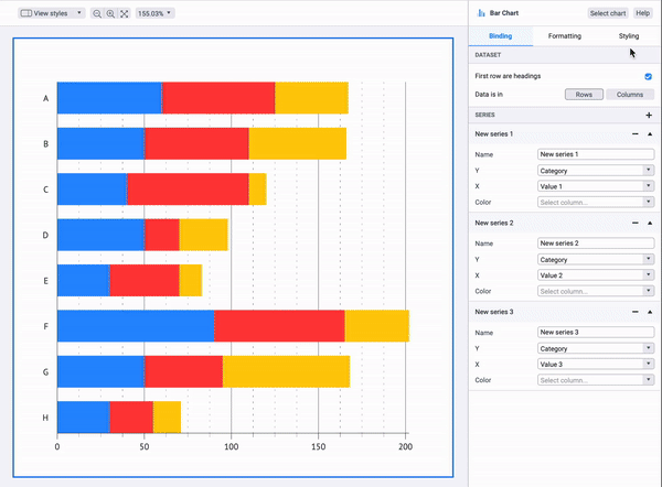 How to optimally use colors in bar charts